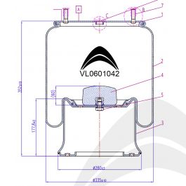 AIR SPRING WITH METAL PISTON | Alon Automotive