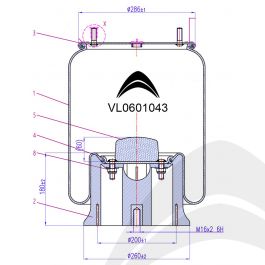 AIR SPRING WITH PLASTIC PISTON | Alon Automotive