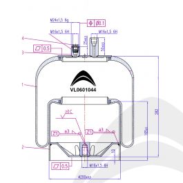AIR SPRING WITH METAL PISTON | Alon Automotive
