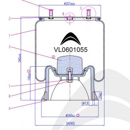 AIR SPRING WITH PLASTIC PISTON | Alon Automotive