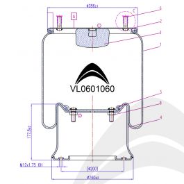 AIR SPRING WITH METAL PISTON | Alon Automotive